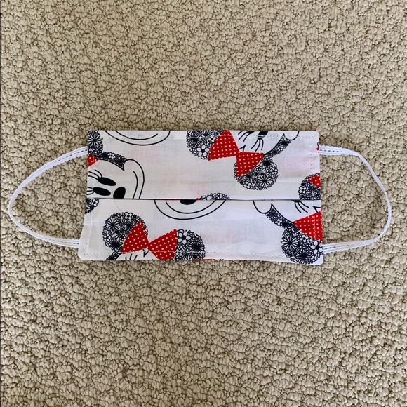 Accessories | New Disney Minnie Mickey Handmade 2layer Face Mask | Poshmark
